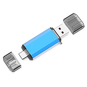 KOOTION USB C Flash Drive 64 GB 2 in 1 USB 3.0 + USB Type C Thumb Drive High Speed up to 90 MB/s Dual OTG Thumb Drive USB Stick for Samsung, Huawei, MacBook, Chromebook Pixel etc.