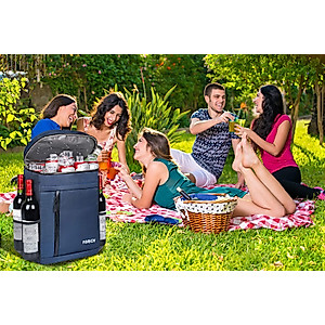 FORICH Soft Cooler Backpack Insulated Waterproof Backpack Cooler Bag Leak Proof Portable Small Cooler Backpacks to Work Lunch Travel Beach Camping Hiking Picnic Fishing Beer for Men Women