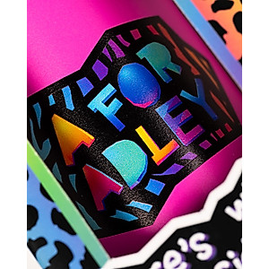 A FOR ADLEY Merch Official Product Adley's Super Cold and Colorful Neon Rainbow Water Bottles For Fun, School, Travel or Anytime You Would Want a Cold Drink (Neon Pink)
