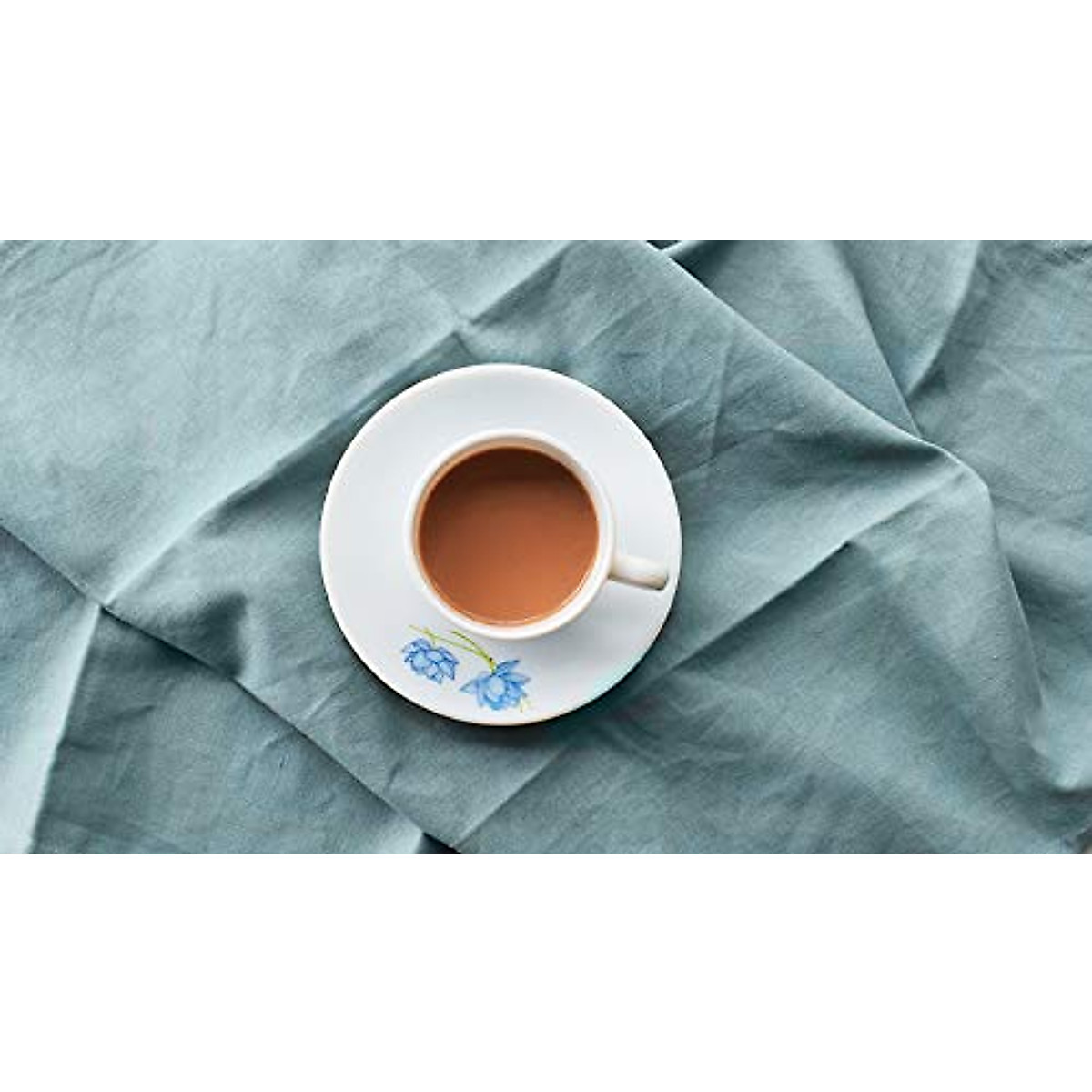 WHITEWRAP Kitchen Towels | 100% Cotton | Dish Towels for Kitchen | 18"x28" Vintage Plain Towels Blue 12-Pack | Hand Towels, Tea Towels, Dish Cloths| Super Absorbent | Reusable Cleaning Cloths