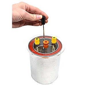 EISCO Premium 250mL Double Wall Electric Calorimeter with Transparent Lid, Stirrer, and 5 Watt Heating Coil - Eisco Labs