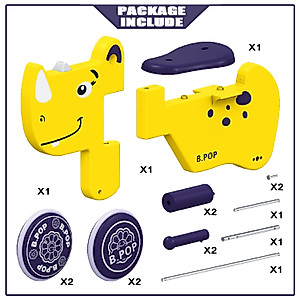 RUAN Rhino Toddler Ride On Toys, Baby Balance Bike Go and Grows Ride On Toys with Music & Light for 18-36 Months Old Kids Boys Girls (369)