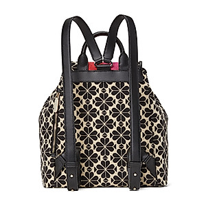 Kate Spade New York Spade Flower Jacquard Stripe Synch Medium Flap Backpack Cream Multi One Size