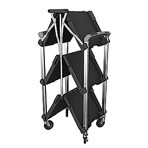 Olympia Tools 85-189 Pack N Roll Collapsible Service Cart, XL, 300LB Capacity, Black & Cosco 12222PBG1E Shifter 300-Pound Capacity Multi-Position Heavy Duty Folding Dolly, Green Hand-Trucks