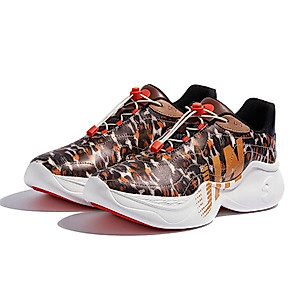 UIN Women's Chunky Fashion Sneakers Walking Casual Comfortable Art Painted Travel Dad Shoes Palma Ⅷ Wild Leopard (8.5)
