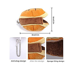 DIOOP Hamster Bed Cave Guinea Pig Hideout Hut Bed Rat Hammock Cage Rat Houses Hideouts Small Animal Winter Warm Hedgehog Bed Cave Nest Cute Hamburger