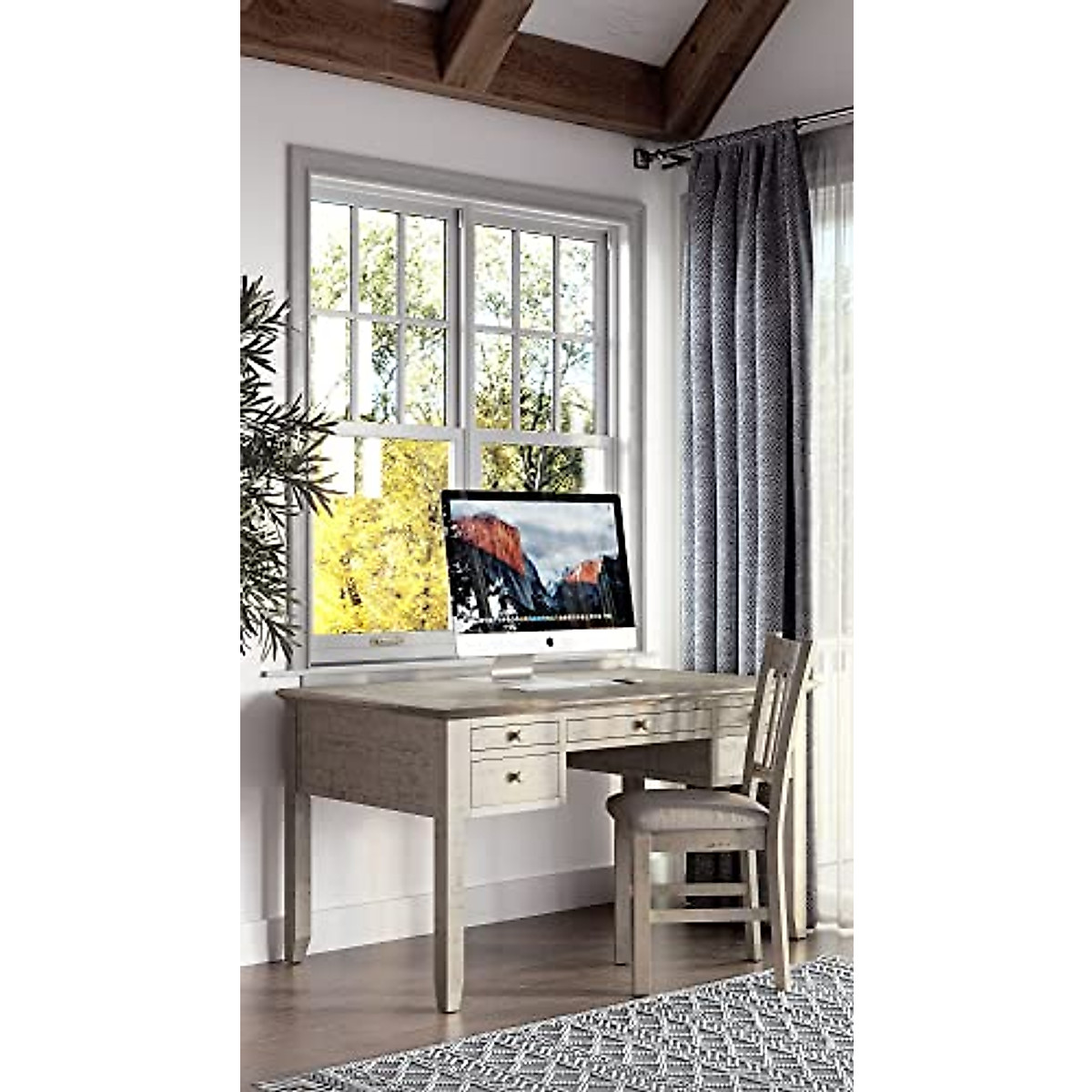 Jofran Inc. Rustic Shores Upholstered Desk Chair