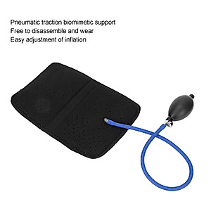 Electric Heating pad for Back/Shoulder/Neck/Knee/Leg Pain Relief,Inflatable Lumbar Support Cushion Electric Self Heating Pad for Back Pain Relief Waist Protection