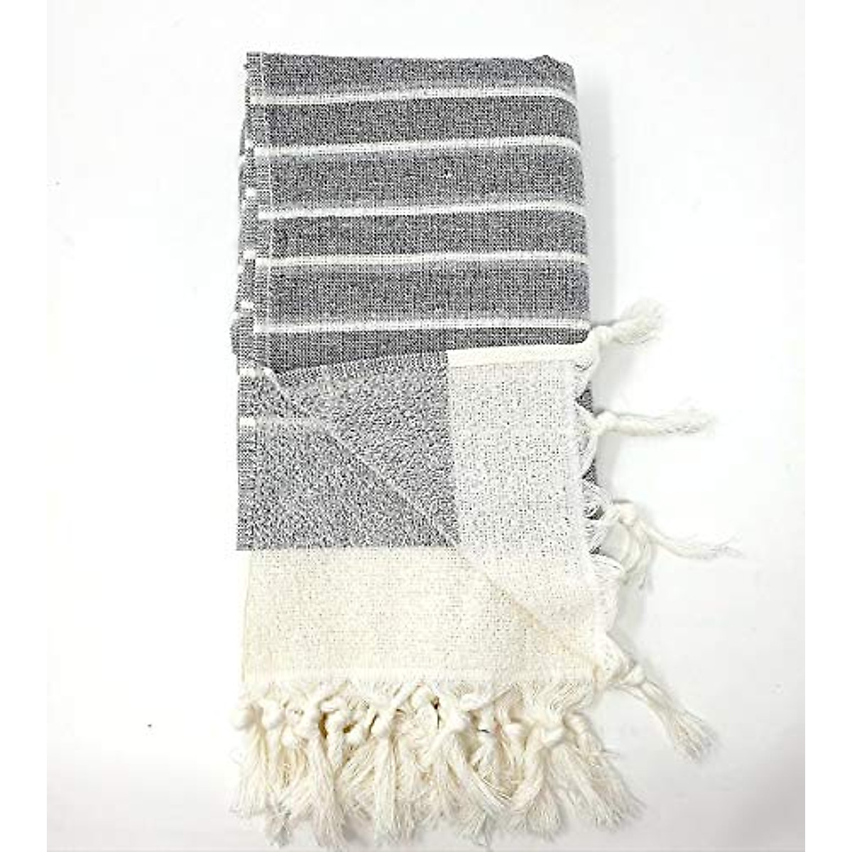 MyMesken Turkish Hand Towels - Hand Woven Turkish Cotton, Quick Dry & Highly Absorbent to Reduce Water Consumption | Eco Friendly Turkish Towel for Bathroom, Kitchen Towels, Turkish Tea Set Set of 2