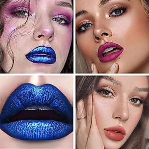 Rosarden Lip Stain Peel Off Long Lasting Waterproof - 2Pcs Matte Liquid Lipstick - Peel Off Liquid Lipstick - Peel Off Lip Stain Lip Gloss - Non Stick Cup Lip Stain Lip Makeup for Women Girl