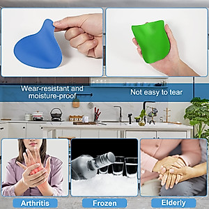 4pcs Jar Gripper Pads, Multifunctional Rubber Jar Gripper Pad Jar Opener Grippers Kitchen Coaster for Elderly Seniors Women Suffering from Arthritis Weak Hands (Blue, Green, Grey)