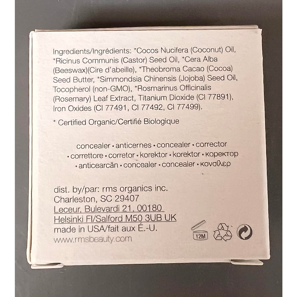 RMS Beauty “Un” Cover-Up Concealer - Organic Cream Concealer & Foundation, Hydrating Face Makeup for Healthy Looking Skin - No.22 (0.2 Ounce)