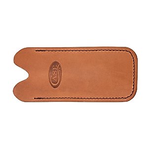 CASE XX Genuine Leather Embossed Slip Pouch for Medium Pocket Knives 41410