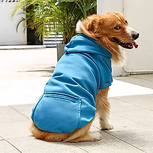 Dog Hoodie 2 Pieces Dog Hoodie Sweater with Hat and Pocket Warm and Soft Dog Sweaters for Small Medium Dogs Winter Pet Dog Puppy Hoodies Sweatshirt Cold Weather Dog Coat Clothes for Boys or Girls