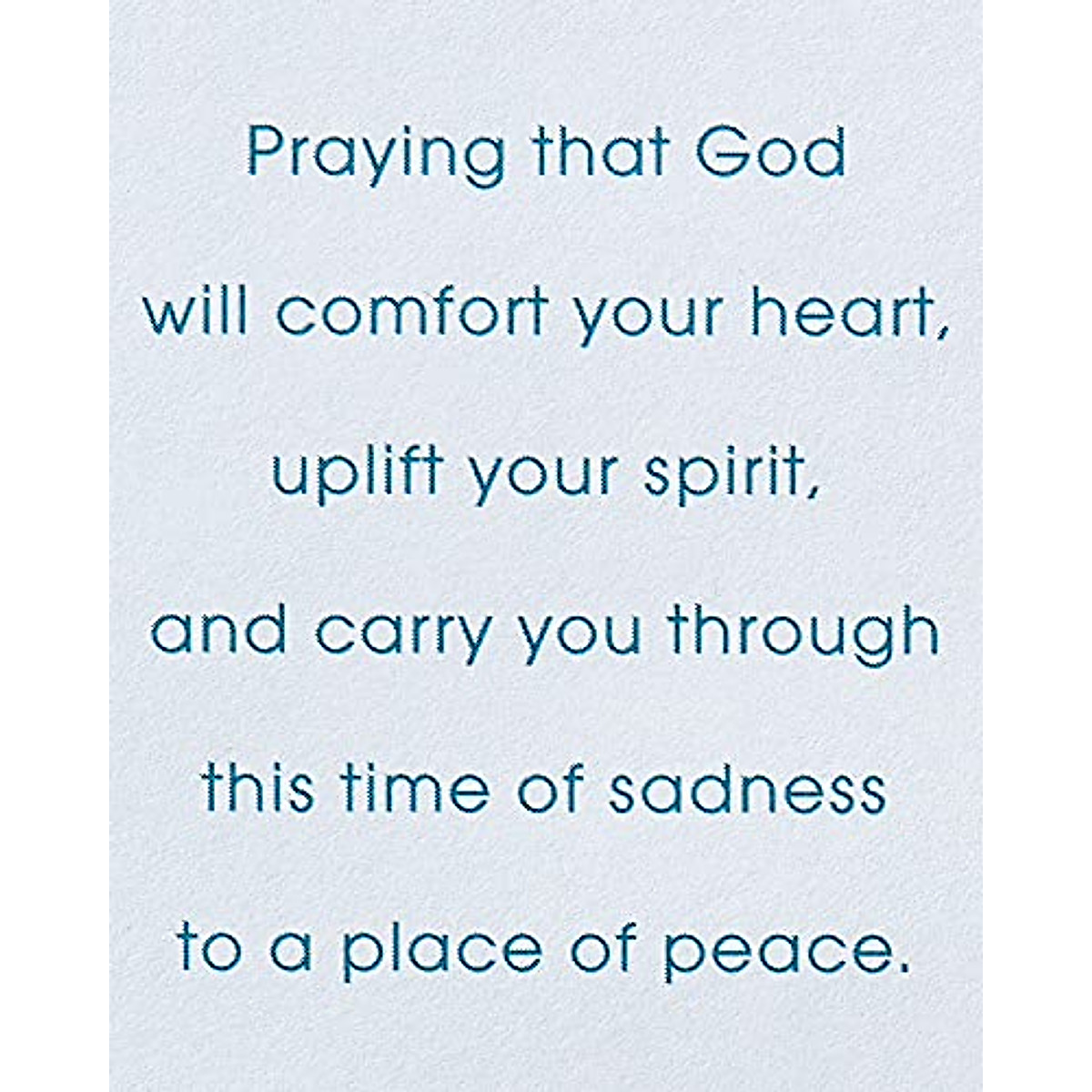 American Greetings Religious Sympathy Card (Faith, Hope, and Love)