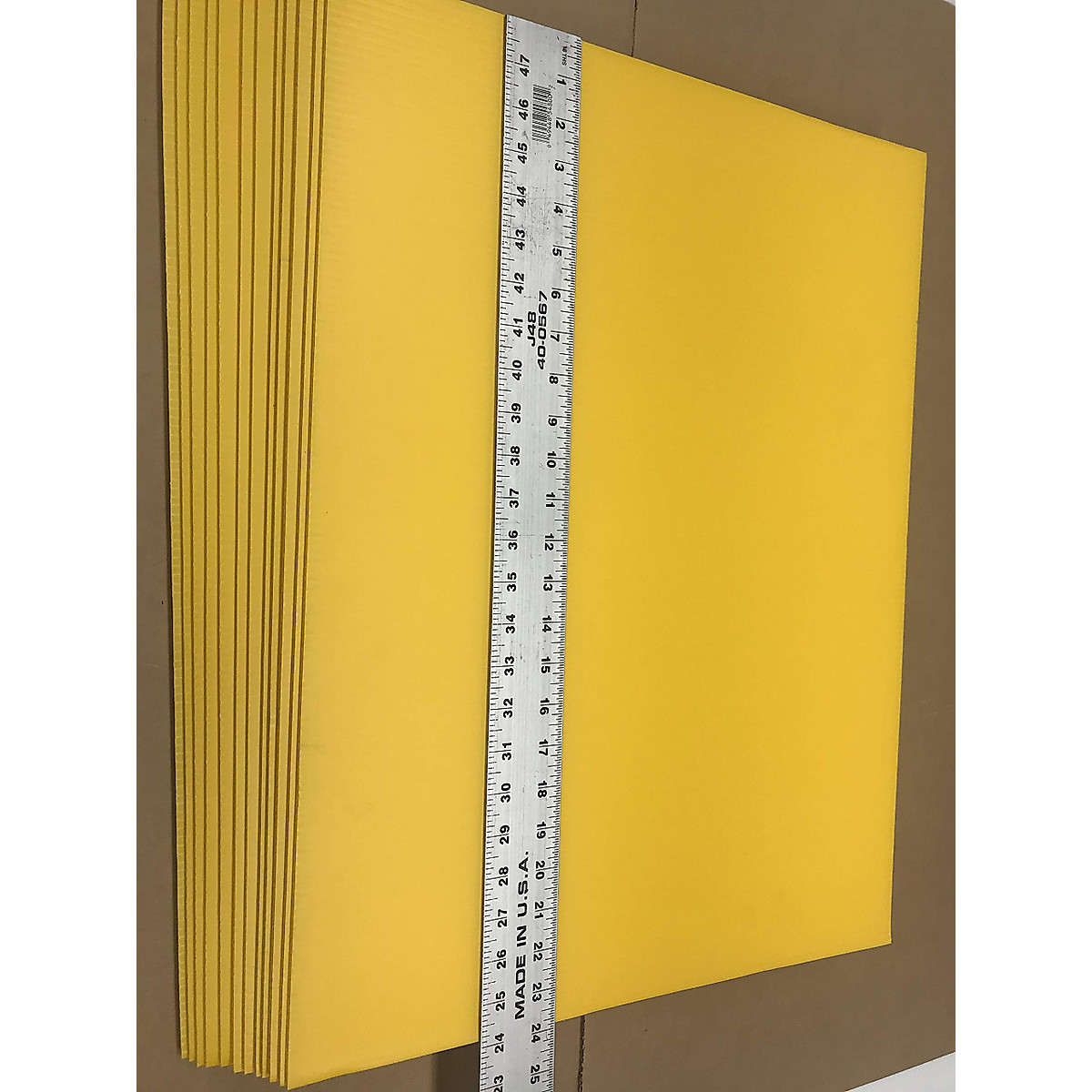 Yard Signs Pack of 10 (Yellow) 18x24 inches Corrugated Plastic & 10 Stake 30 Inches Tall for Garage Sale, for Rent, Open House, Estate Sale, Now Hiring, or Political Signs