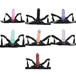 Realistic Dildos，Wearable Leather Dildo, Removable Replacement Dildo (Color : Flesh, Size : Brown)