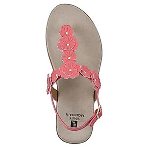 WHITE MOUNTAIN Women's Liftoff Sandal, Coral/Smooth, 9.5 M