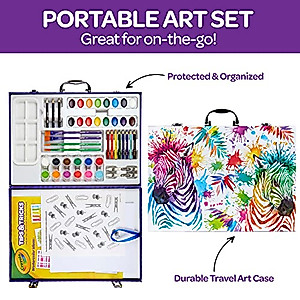 Crayola Table Top Easel & Art Kit (65 Pcs), Kids Painting Set, Gifts for Kids, Ages 4+