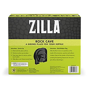 Zilla Vertical Décor Rock Cave 8.75 x 5.875 x 7.25",Grey