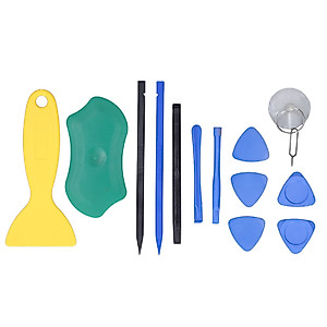 Fafeicy 12 in 1 Electronics Repair Tool Kit, Triangular Opening Tool, Electronics Opening Pry Tool Repair Kit for Tablet, MacBook, PC, Phone, Xbox, Game Console, Cameras, Glasses, Watches, Crowbar