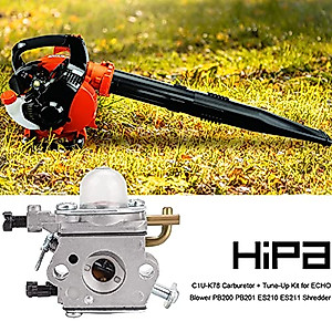 HIPA C1U-K78 Carburetor + Tune-Up Kit for ECHO Blower PB200 PB201 ES210 ES211 Shredder