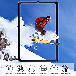 Orzero (2 Pack) Compatible for Samsung Galaxy Tab S6 Lite 10.4 inch (2024/2022/2020) Tempered Glass Screen Protector, 2.5D Arc Edges 9 Hardness HD Anti-Scratch Full-Coverage