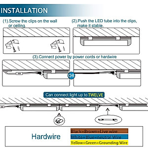 Barrina T5 2FT LED Shop Light, 6500K (Super Bright White), Utility Shop Light, Ceiling and Under Cabinet Light, ETL Listed, Corded Electric with Built-in ON/Off Switch, 6 Pack