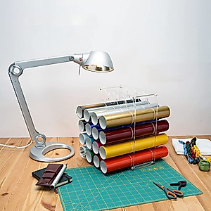 TEHAUX Storage Rack Vinyl Holder Vinyl Storage Vinyl Organizer Vinyl Mount Vinyl Frame Vinyl Wall Holder Craft Organizer Craft Room Organizers and Storage Vinyl Stand