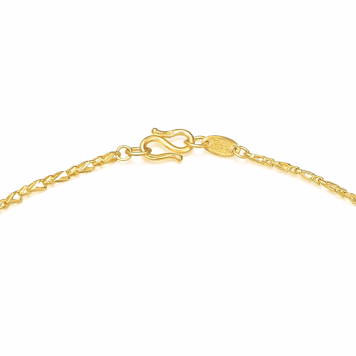 CHOW SANG SANG 999.9 24K Solid Gold Price-by-Weight 19.79g Gold Floral Necklace for Women and Wedding Occasion 49452N