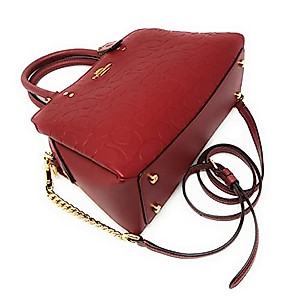 Coach Women's Mini Lilly Carryall (Signature Leather - Cherry)