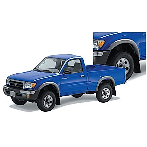 Bushwacker Extend-A-Fender Extended Front & Rear Fender Flares | 4-Piece Set, Black, Smooth Finish | 31911-11 | Fits 1995-2004 Toyota Tacoma 4WD w/ 6.2' Bed