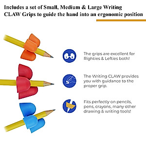 The Pencil Grip Writing CLAW, Sample Pack, 2 Each of Three Sizes - TPG-21123