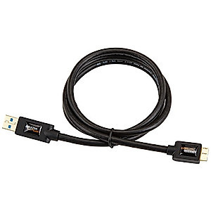 Amazon Basics USB 3.0 Cable - A-Male to Micro-B - 3 Feet (0.9 Meters), Black, Printer