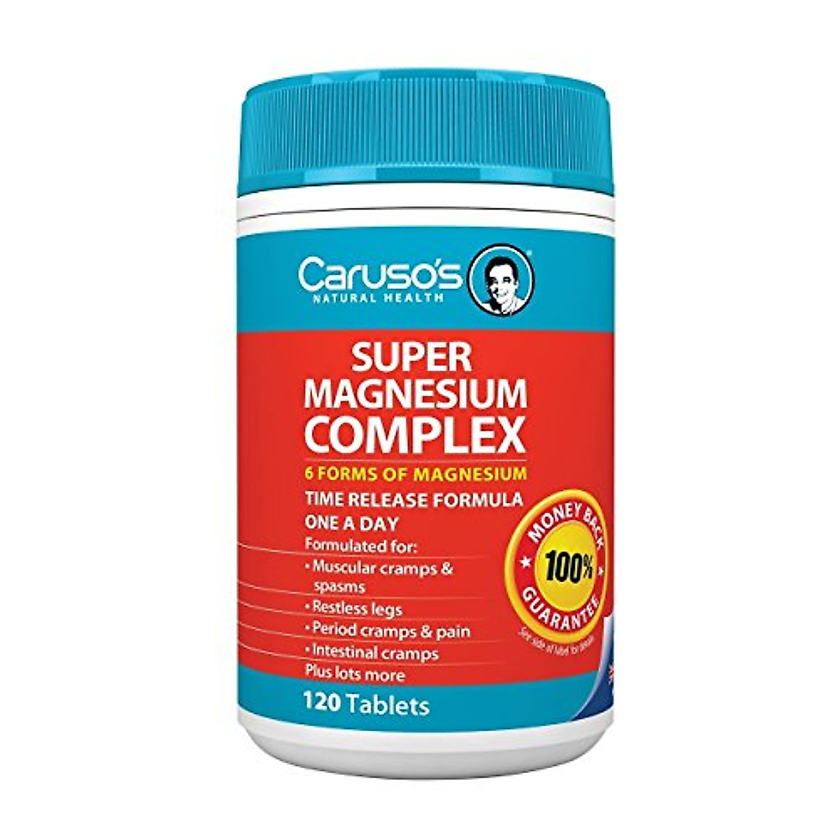 Carusos Natural Health Super Magnesium 120 Tablets