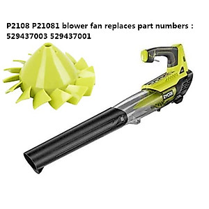 Blower Fan Blade 529437004 529437001 for Ryobi P2108 P21081 P21081VN P21081VNM (2 Pack )