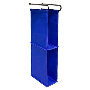 Hanging Fabric Locker Shelf - 2 shelves, fits standard lockers, durable fabric, Colors may vary
