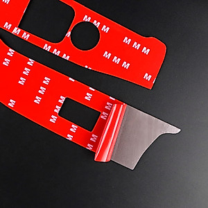 AIRSPEED for Supra Door Window Button Frame Cover Sticker Carbon Fiber Door Window Control Switch Panel Sticker Trim for Toyota Supra GR A90 A91 MK5 2019-2022, Black