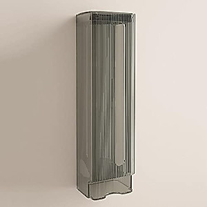 Qianly Wall Mounted Drawer Organizer Underwear Storage Organizer Box Closet Hanging Storage Socks Storage Organizer Box for Bathroom Scarf Ties, Gray