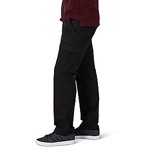 Lee Men's Extreme Motion Twill Cargo Pant Buddy Black 36W x 32L