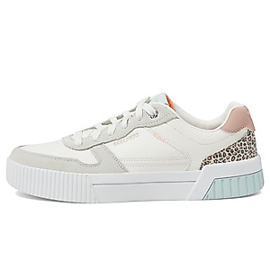 Skechers Women's Jade-Feline Instinct Sneaker, Natural/Mulit, 8