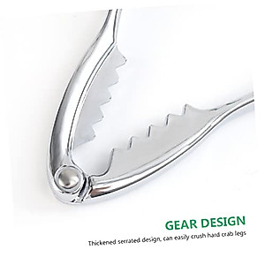 Cabilock 1pc Crab Tools Walnut Stainless Steel Bottle Opener Crab Leg Crackers Household Tools Seafood Opener Home Crab Tools Crab Pliers Tool Crab Pliers Tools Biscuit Lobster Crab