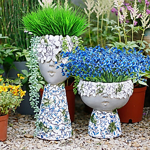 SCNBAORE Artificial Wheat Fake Tall Grass - 8 Bundles Artificial Grass Outdoor UV Resistant, No Fade Faux Plastic Plants for Indoor Outdoor Window Home Garden Decoration