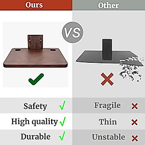 Siondoux Wooden Floating Shelf, 1 Shelf, Entertainment Center for Projector, PS5, DVD Player, Game Console, Cable Box, 20lbs Capacity