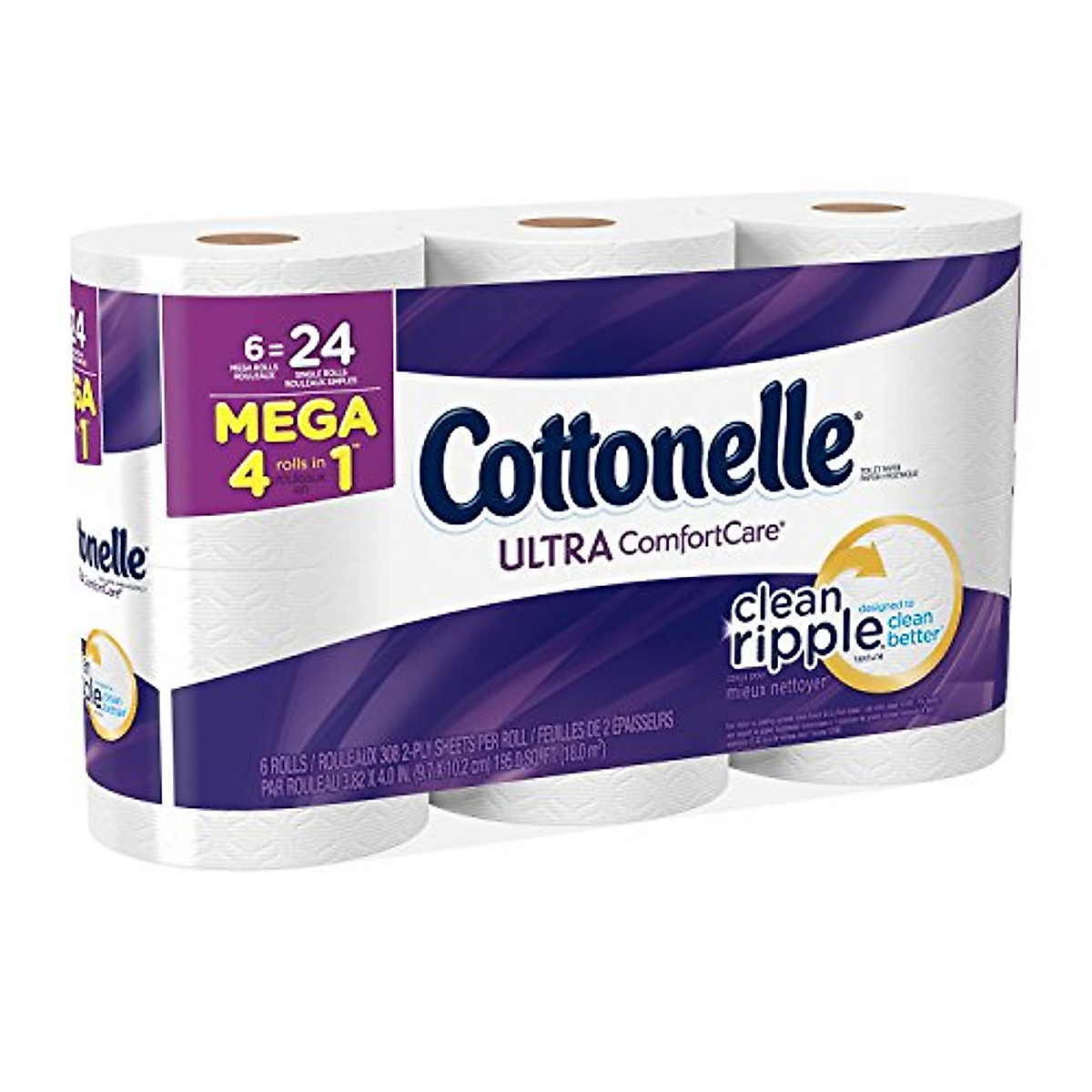 Cottonelle Ultra Comfort Care Toilet Paper, Bath Tissue, 6 Mega Toilet Paper Rolls