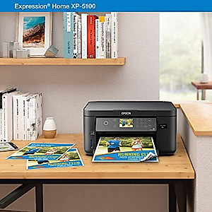 Epson Expression Home XP-5100 Wireless Color Photo Printer with Scanner & Copier, Amazon Dash Replenishment Ready
