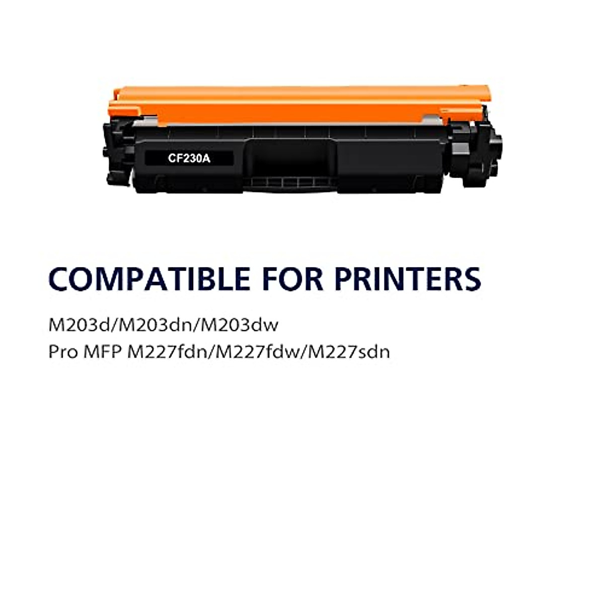 CF230A 30A Toner Cartridge Black MFP M227fdw 4 Pack Compatible Replacement for HP 30A CF230A 30X CF230X for HP Pro M203dw MFP M227fdw M227fdn M203dn M227sdn M203d M227 M203 Series Printer Ink