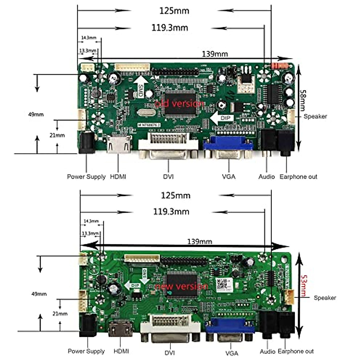 HD-MI VGA DVI Audio LVDs Controller Board 30 pin for 17" 19" 1280x1024 M170EG01 M170EN01 M170EN06 M170ETN01 1 LCD Gaming Screen Panel