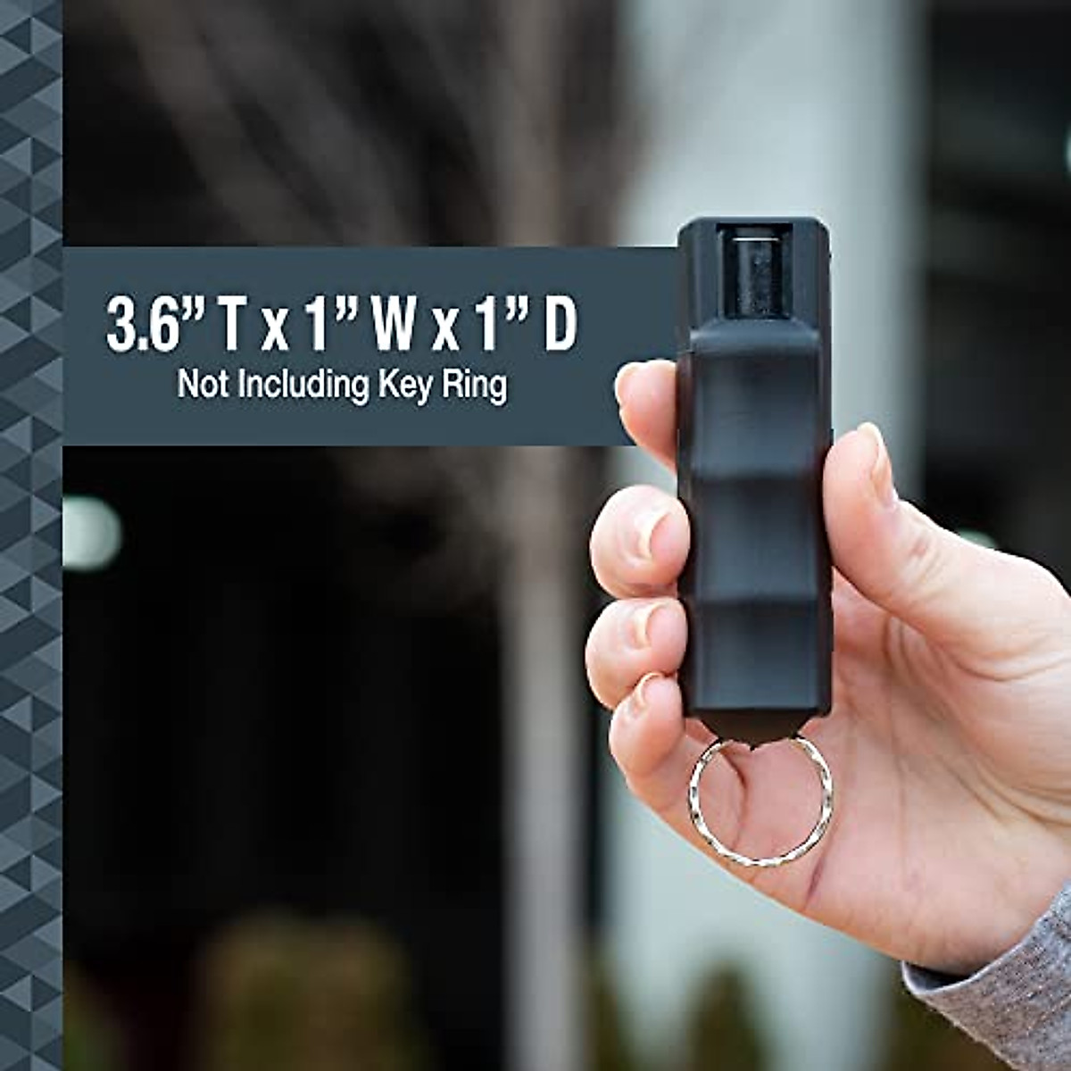 SABRE Self-Defense Kit with Pepper Spray and Stun Gun with Flashlight, 25 Bursts, 10-Foot (3-Meter) Range, Painful µC Charge, 120 Lumens, Rechargeable Battery, Safety Switch