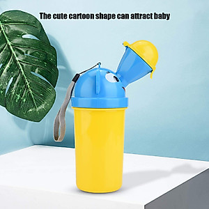Pee Bottles, Reusable Upgrade Portable Urinal Potty, Baby for Baby Kids Car Travel Pee Training(Yellow, Prince)